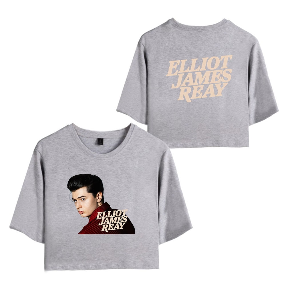 Elliot James Reay Merch Summer Short-Sleeved Navel Exposed T-shirt Slim ...