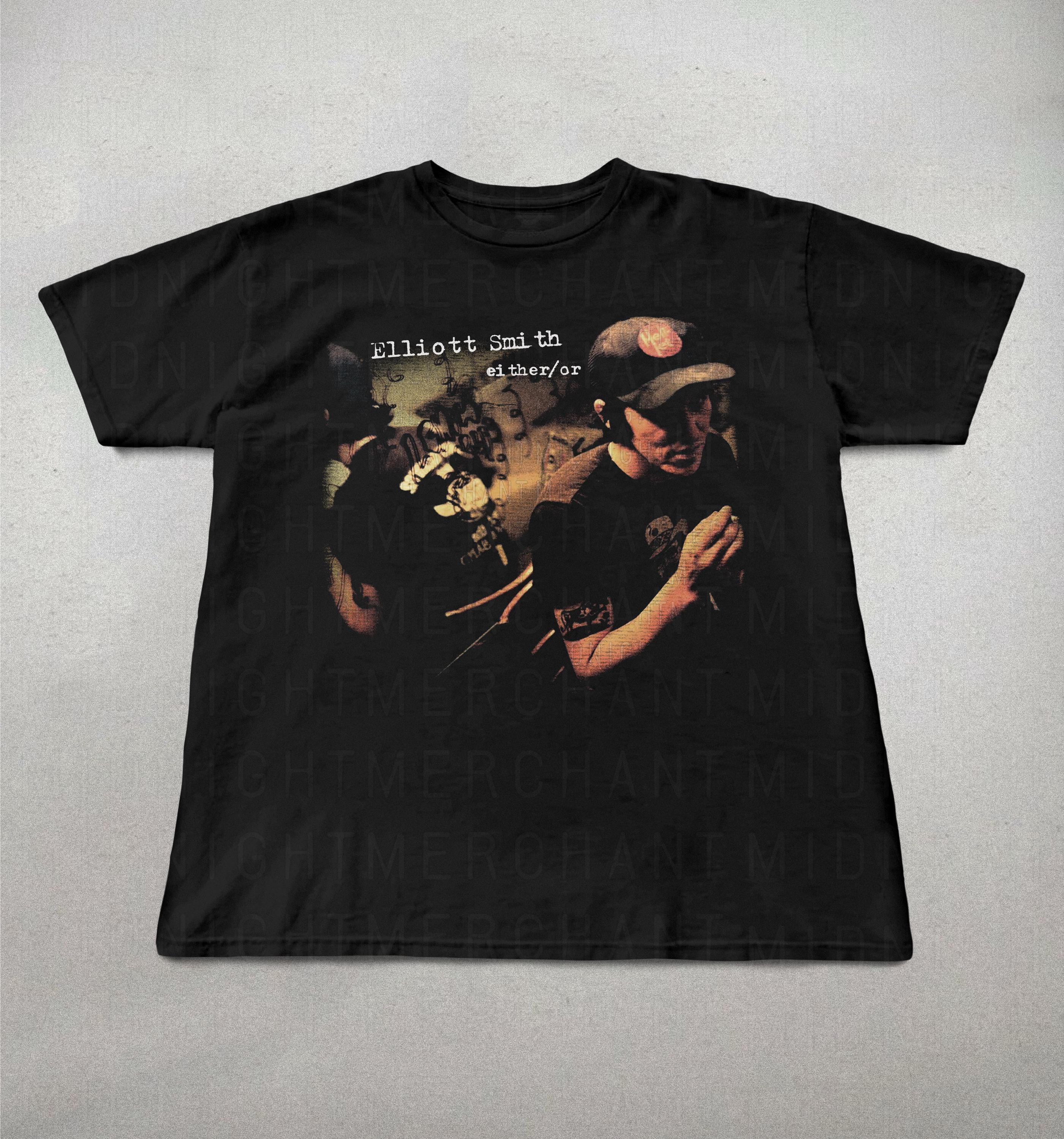 Elliot Smith Either or T-shirt, Indie folk shirt, retro 90s graphic tee ...