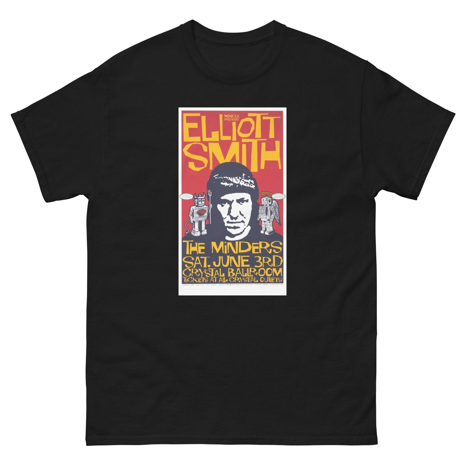 Elliott Smith - Iconic Retro Concert Poster - Classic tee - Walmart.com