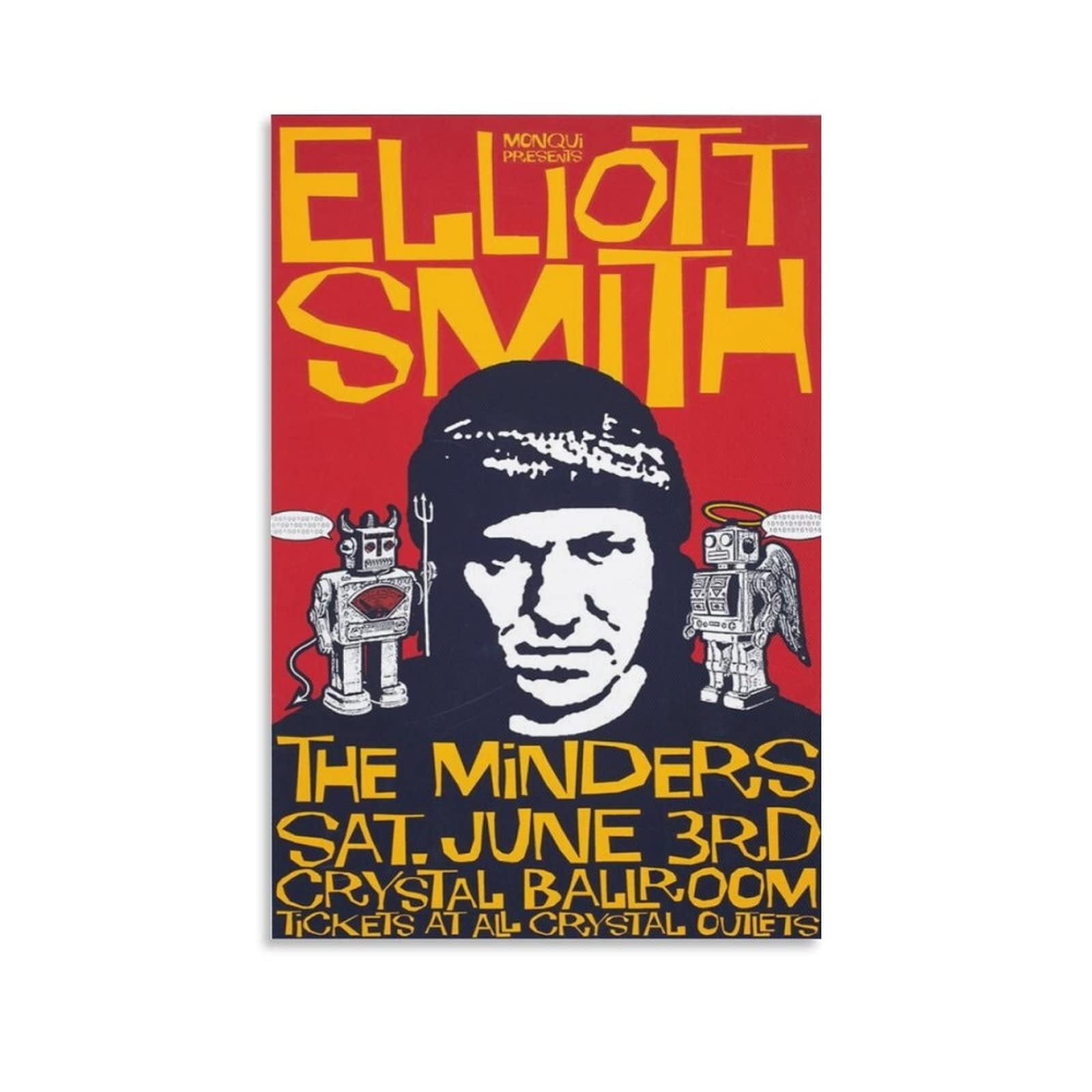 Elliott Smith Poster Music Singer (15) Print Photo Art Painting Canvas ...