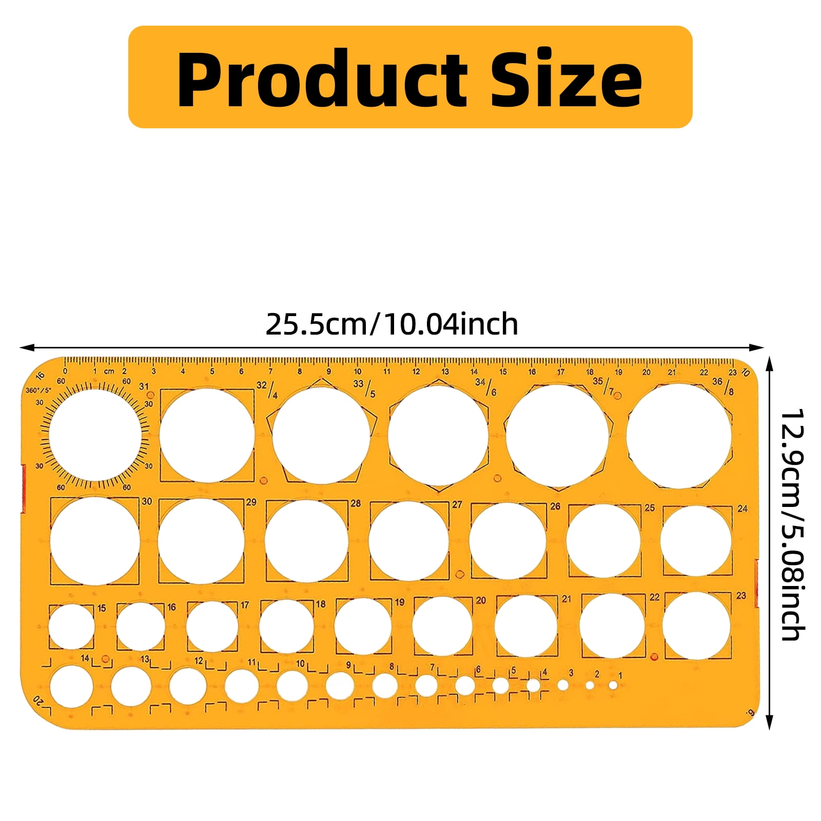 Ellipse Geometry Templates, Clear Scales Ensure Accuracy In Your ...