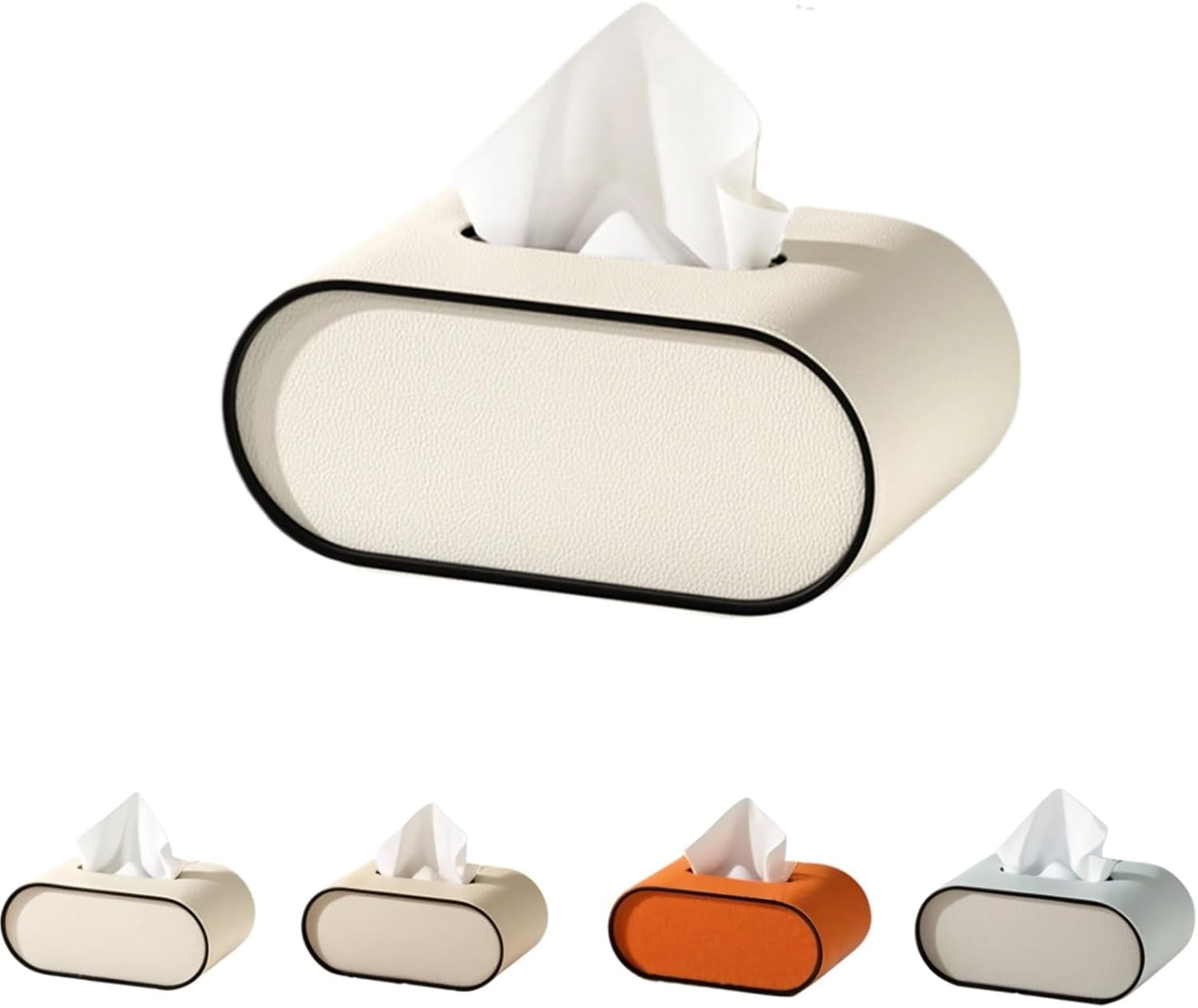 Ellipse Leather Tissue Box,Leather Printed Tissue Box,Ellipse Leather ...