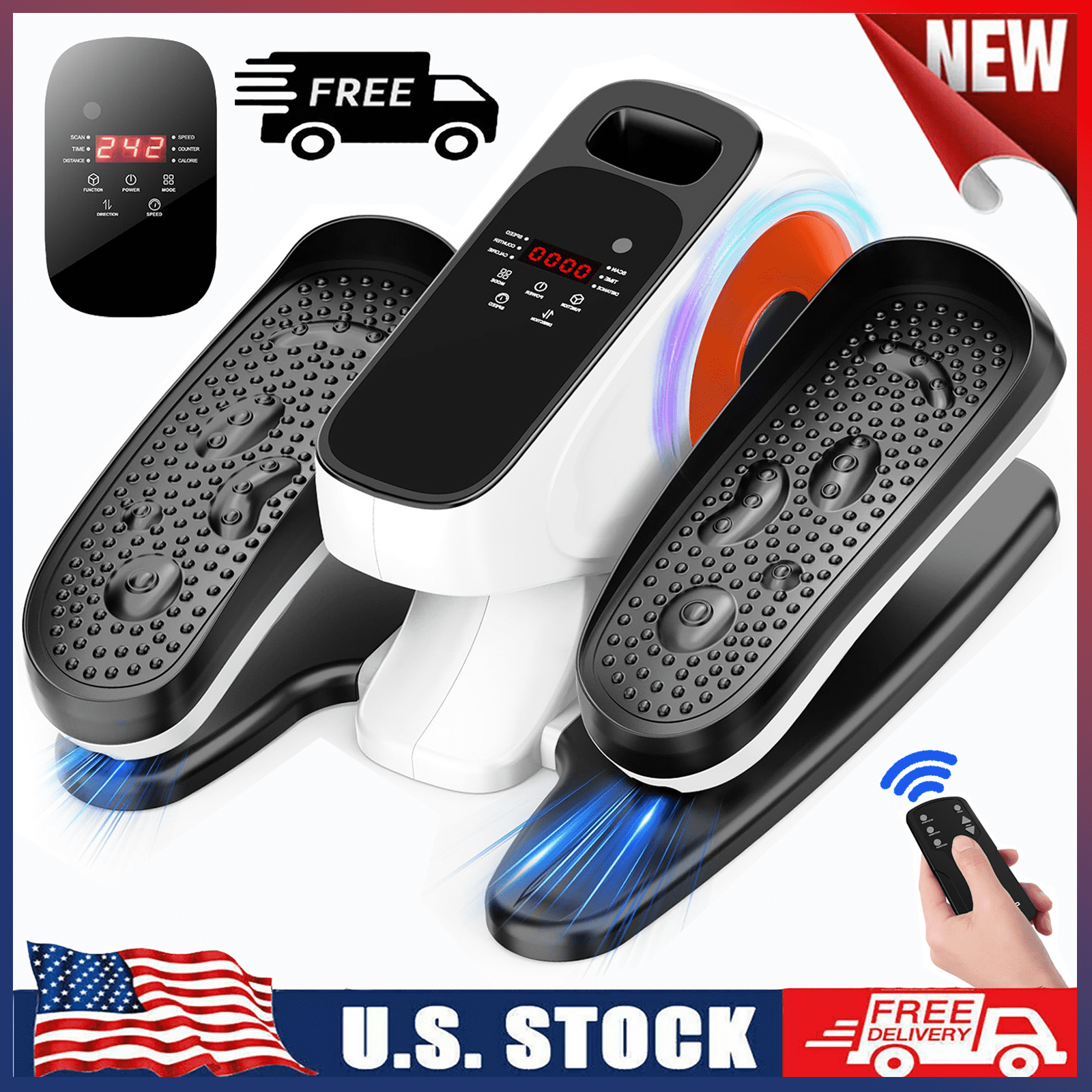 Ellipse Leg Exerciser Electric While Sitting for Seniors Seated Pedal ...