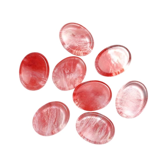 Ellipsoidal Uncompressed Rose Quartz Thumb Stone 35x45x10mm Worry Stone ...