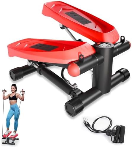 Elliptical Exercise Machine, Mini Stair Steppers with Resistance Bands ...