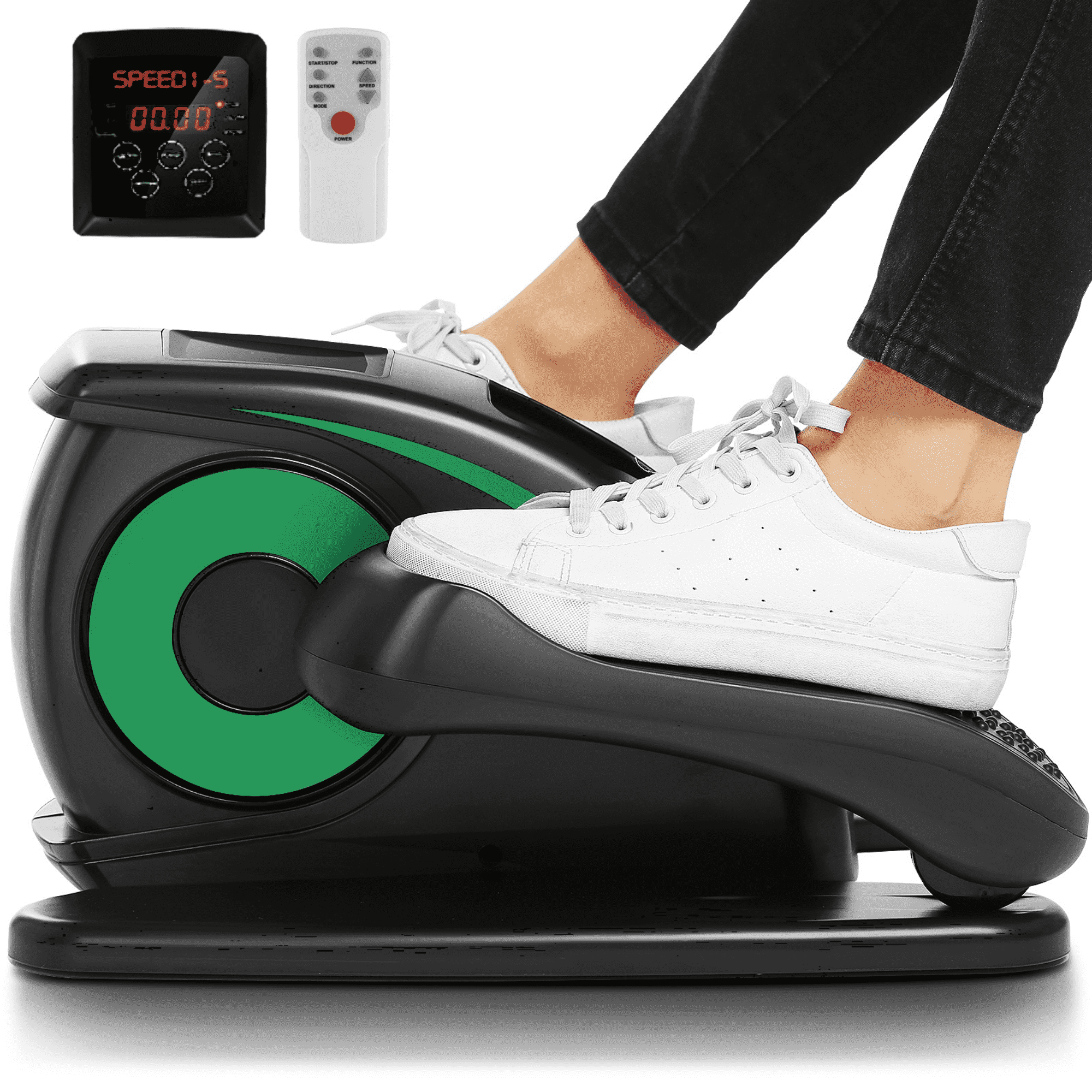 Elliptical Machine, Under Desk Elliptical with Remote Control, Quiet ...