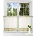 Ellis Curtain Clarice High Quality 2-Piece Leafy Branch Patterned ...