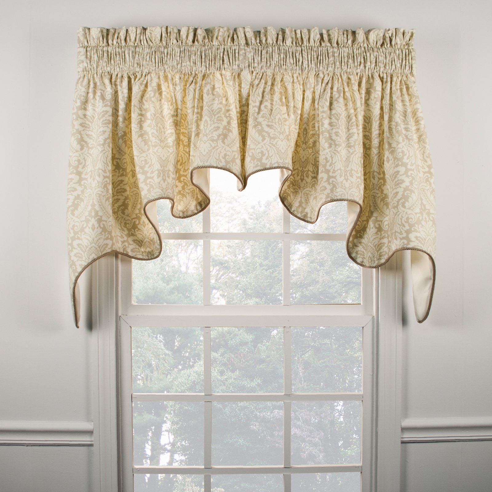 Ellis Curtain Donnington 2-Piece High Quality Natural Classic Print ...