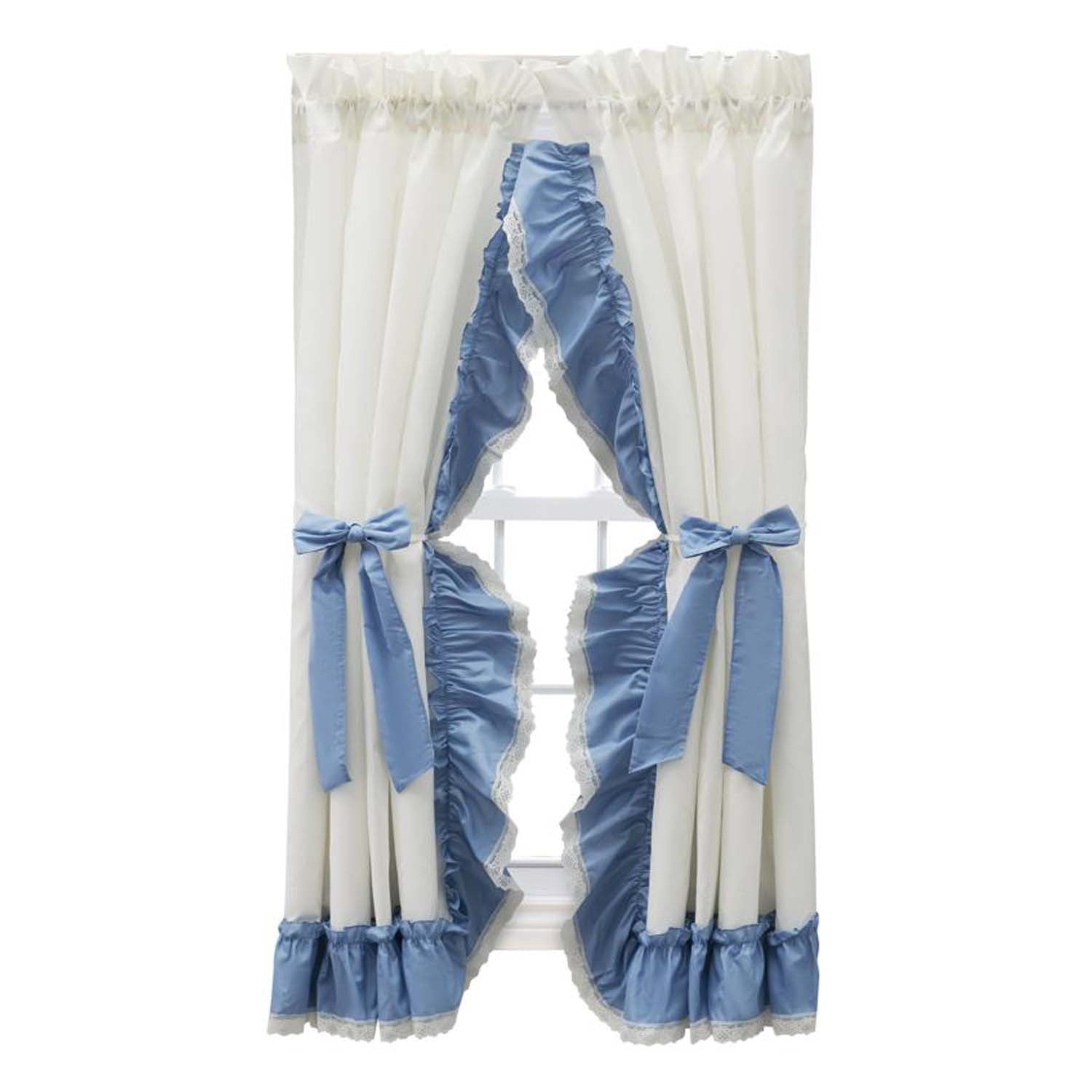 Ellis Curtain Madelyn Ruffled Victorian Priscillas 1.5" Rod Pocket ...