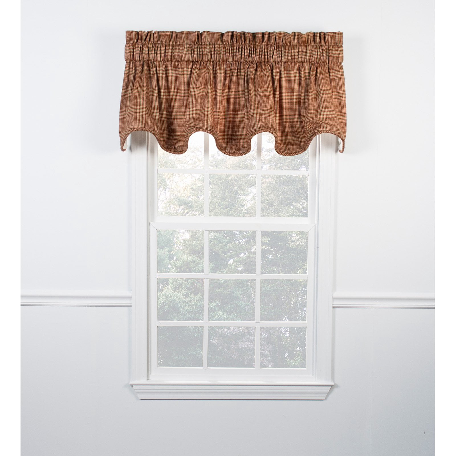 Ellis Curtain Morrison Lined Scallop Valance - Walmart.com