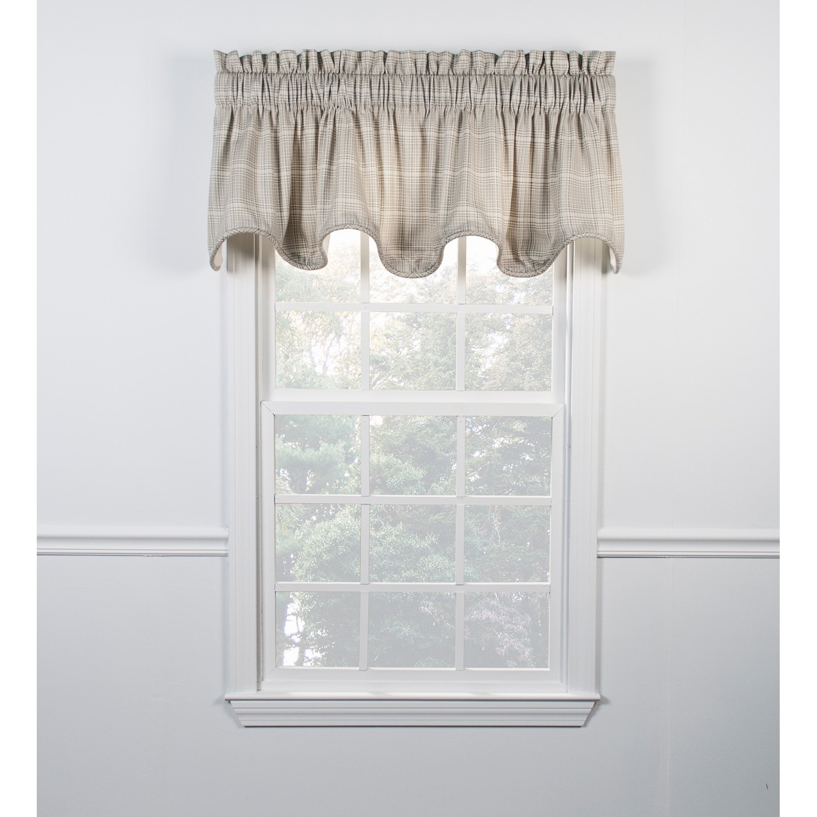 Ellis Curtain Morrison Lined Scallop Valance - Walmart.com