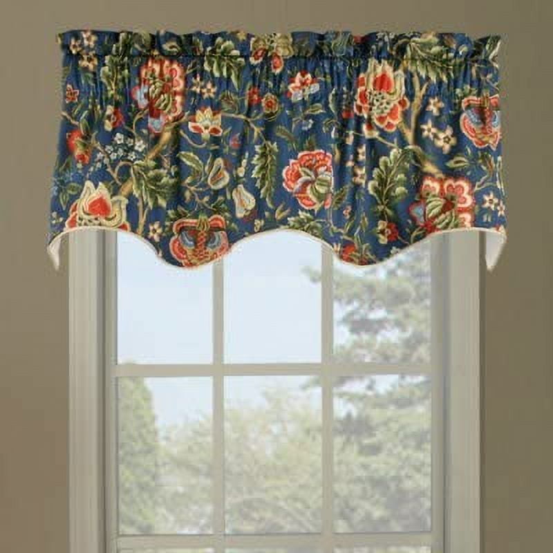 Ellis Curtain Regency Scallop Shaped 3" Rod Pocket Valances for Windows ...