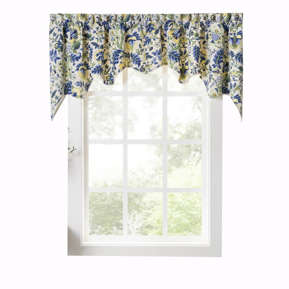 Ellis Curtain Regency Swag Shaped 3" Rod Pocket Valances for Windows ...