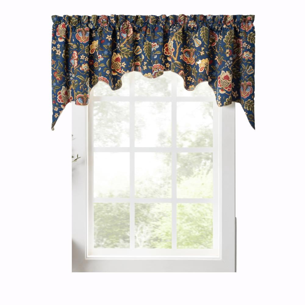 Ellis Curtain Regency Swag Shaped 3" Rod Pocket Valances for Windows ...
