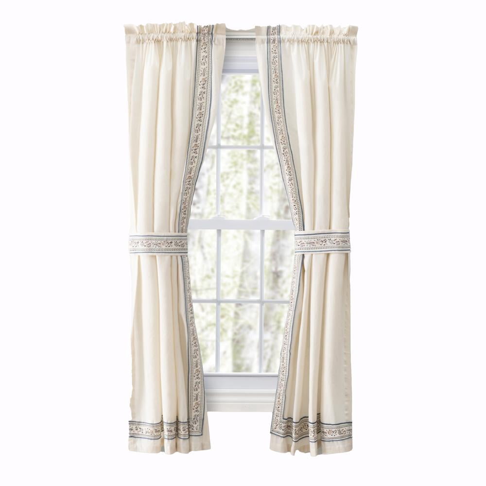 Ellis Curtain Richmark Tailored Rod Pocket Design Curtain Panel Pair ...