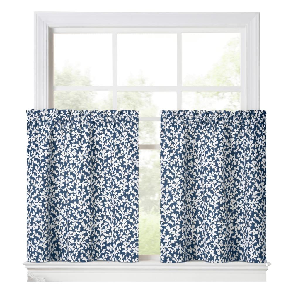 Ellis Curtain Sea Tumble Window Treatment 1.5" Rod Pocket 100% Cotton ...