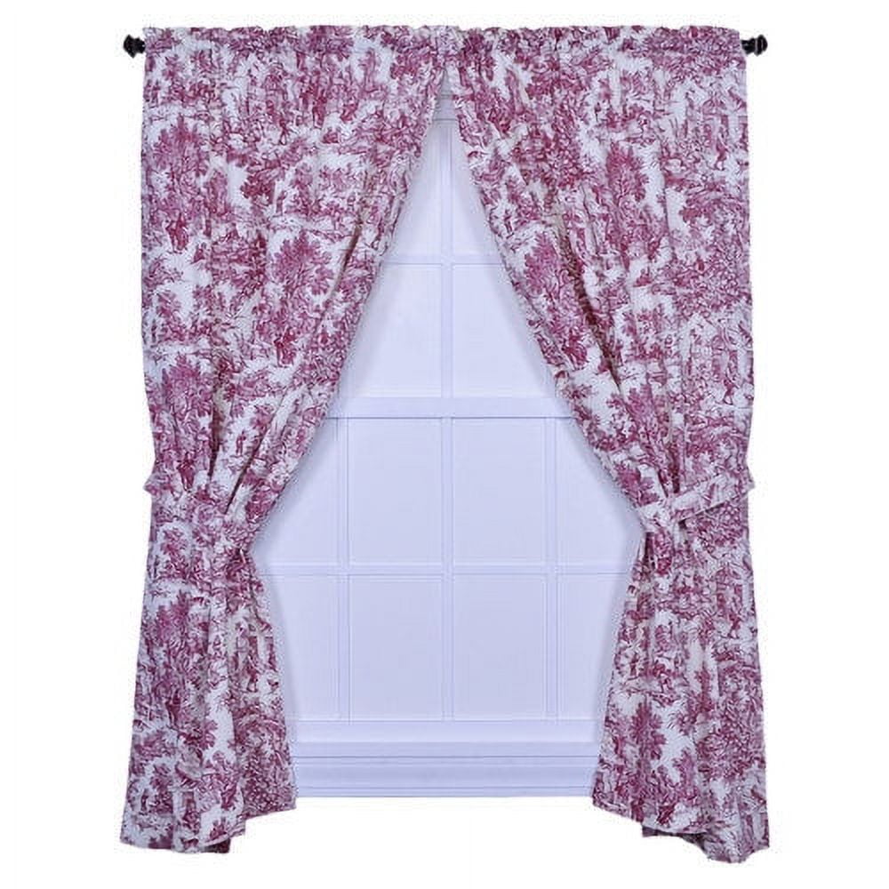 Ellis Curtain Victoria Park Toile Room Darkening Rod Pocket Window ...