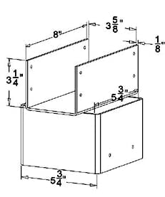 Ellis Manufacturing Company - Beam Holder - Accepts 6x6 Post from The ...