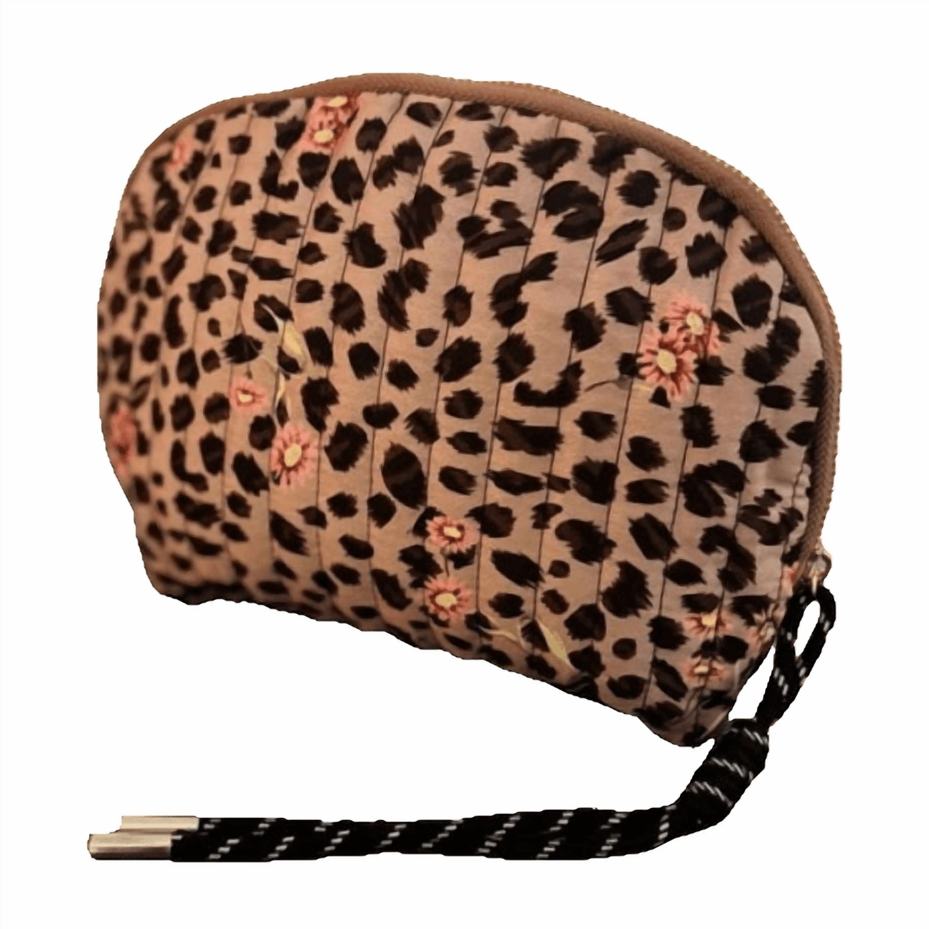 Ellison+Young Vintage-Inspired Quilted Leopard Cosmetic Case – Curved ...