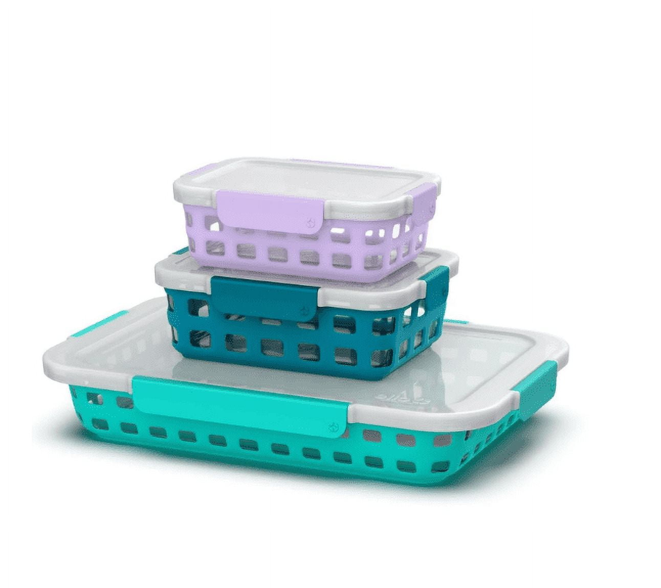 Ello Glass Lid 6-Piece Bakeware Set - Oven Safe, Covered Cooking ...