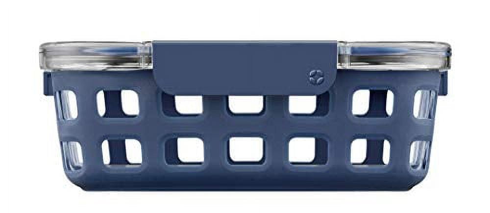 Leapfrog Brands Ello DuraGlass Food Storage Container, 5 Cup, Silicone ...