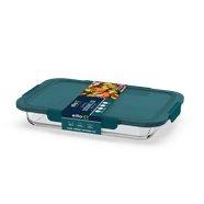 Pyrex Large 9x13 Glass Baking Dish, Easy Grab, Covered with Airtight ...