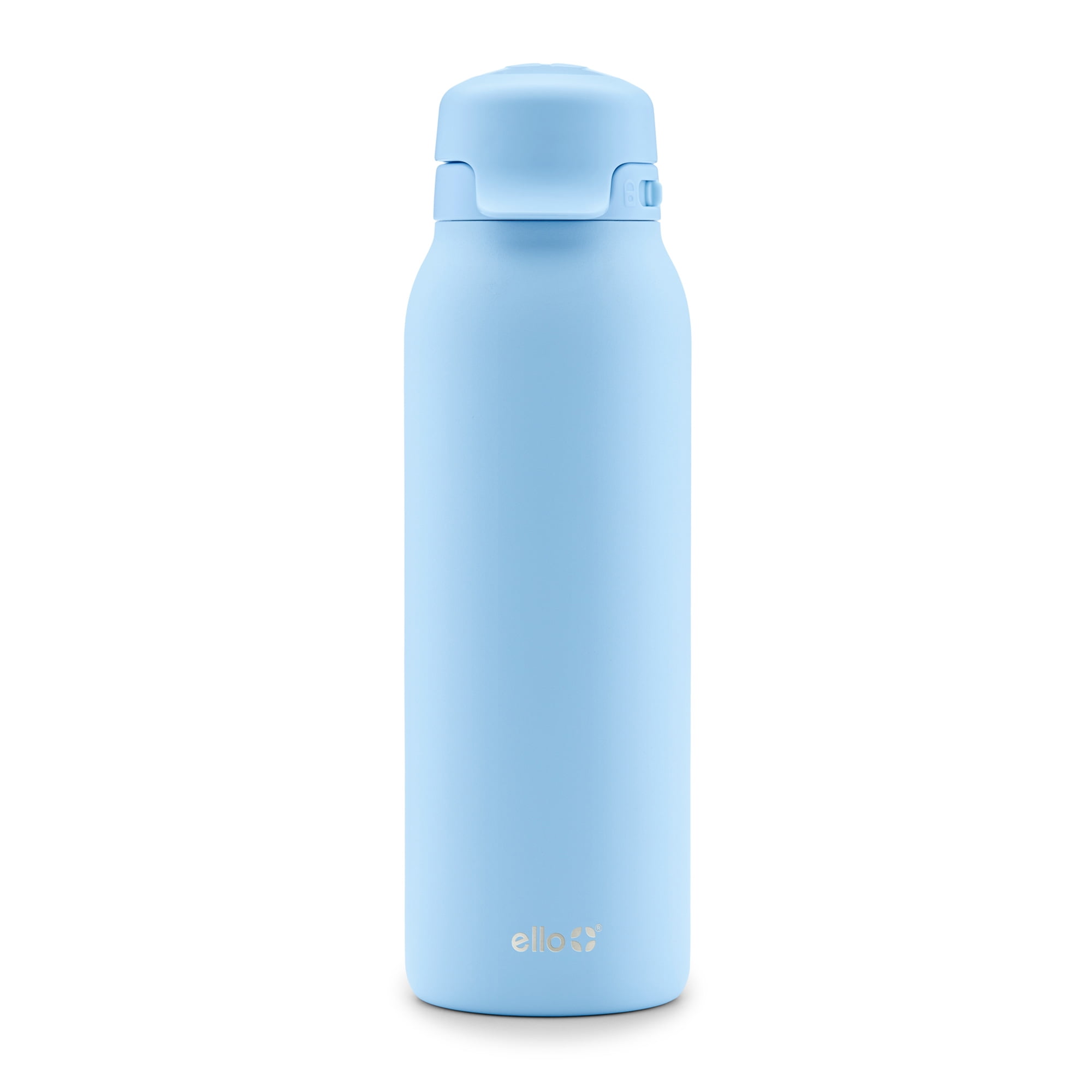 Ello Flip & Fill 32oz Stainless Steel Water Bottle with QuickFill Lid ...