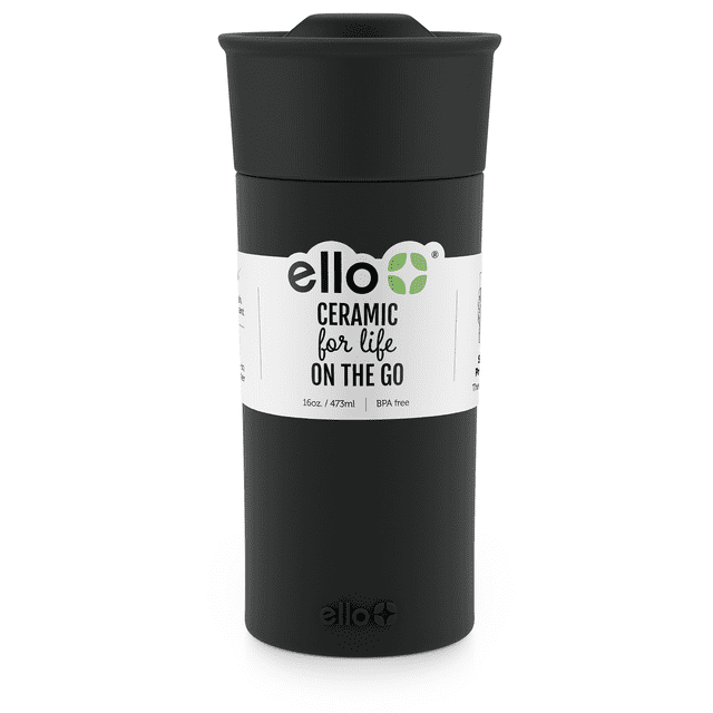 Ello Ogden Ceramic Tumbler, Black - Walmart.com