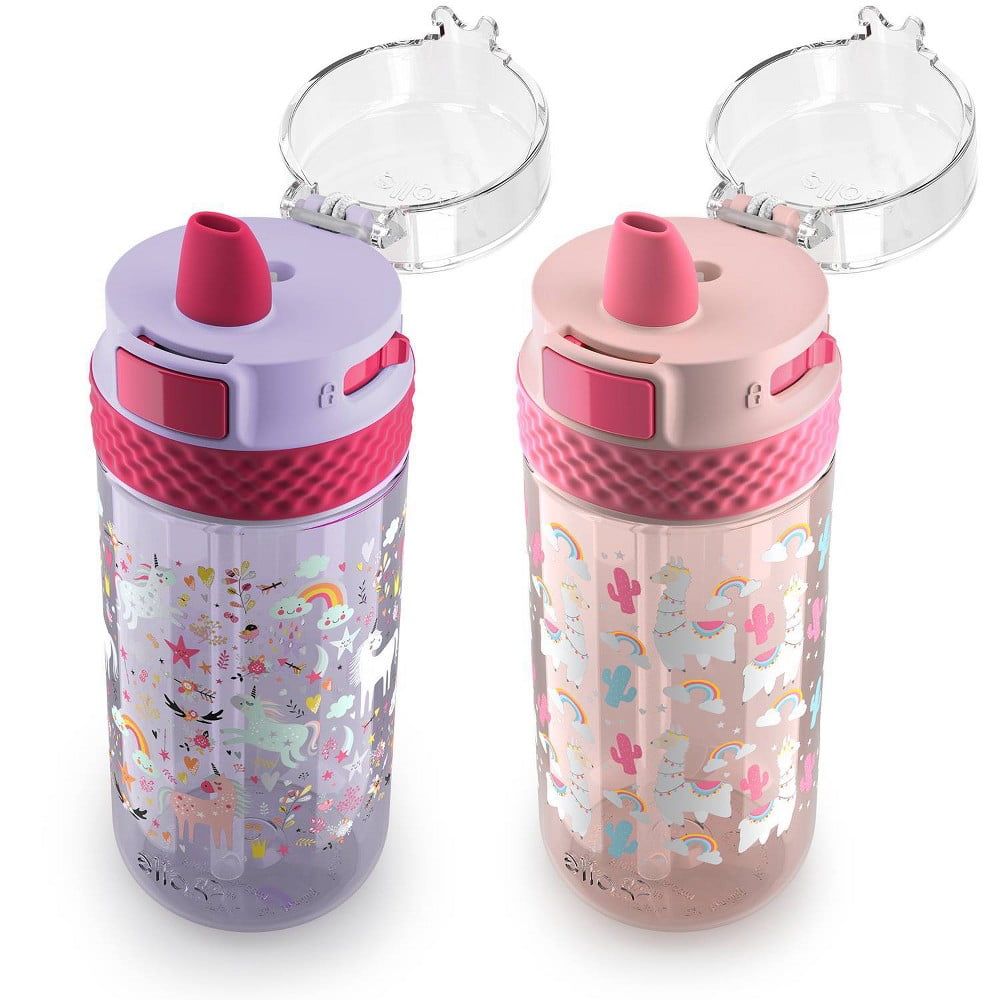 Ello Stratus 16 oz Pink and Purple Plastic Water Bottles (2 Count) - Walmart.com
