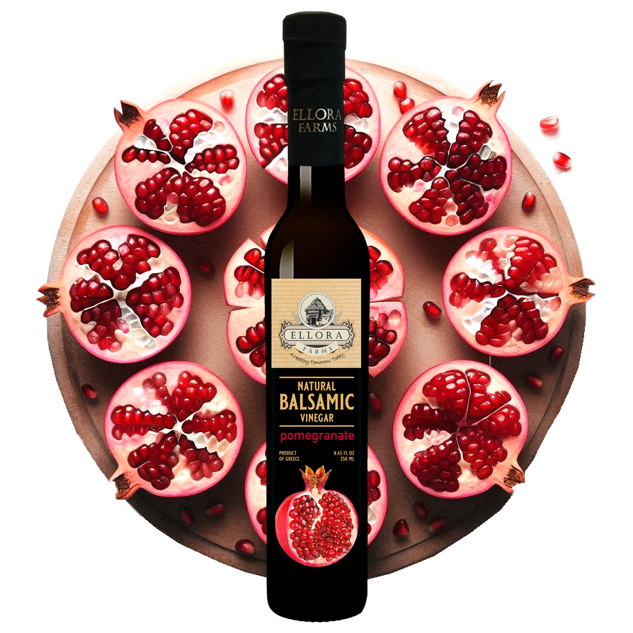 Ellora Farms, Pomegranate Infused Thick Balsamic Vinegar, No-Added ...