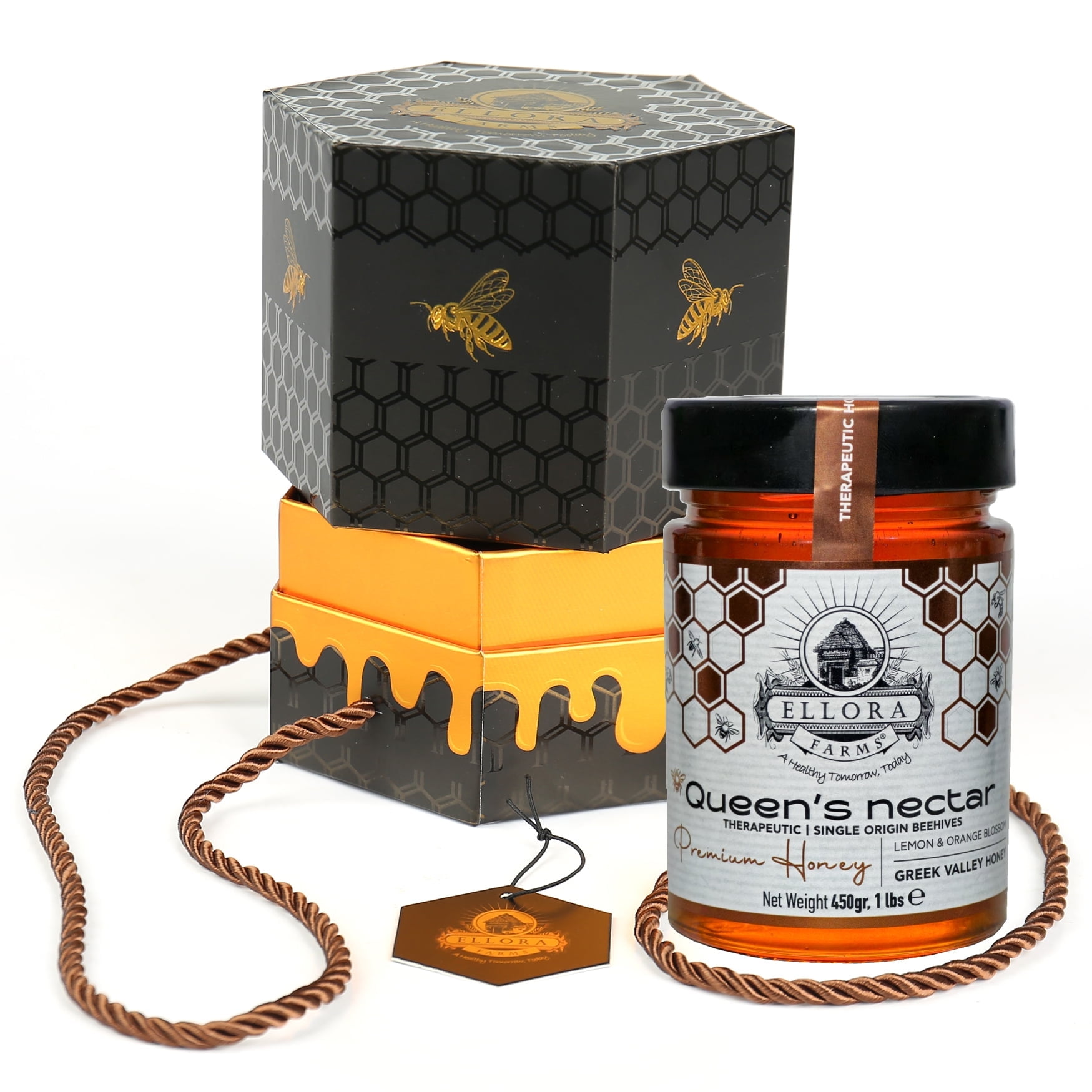 Ellora Farms Queens Nectar Gift of Honey, Raw & Unfiltered Superfood ...