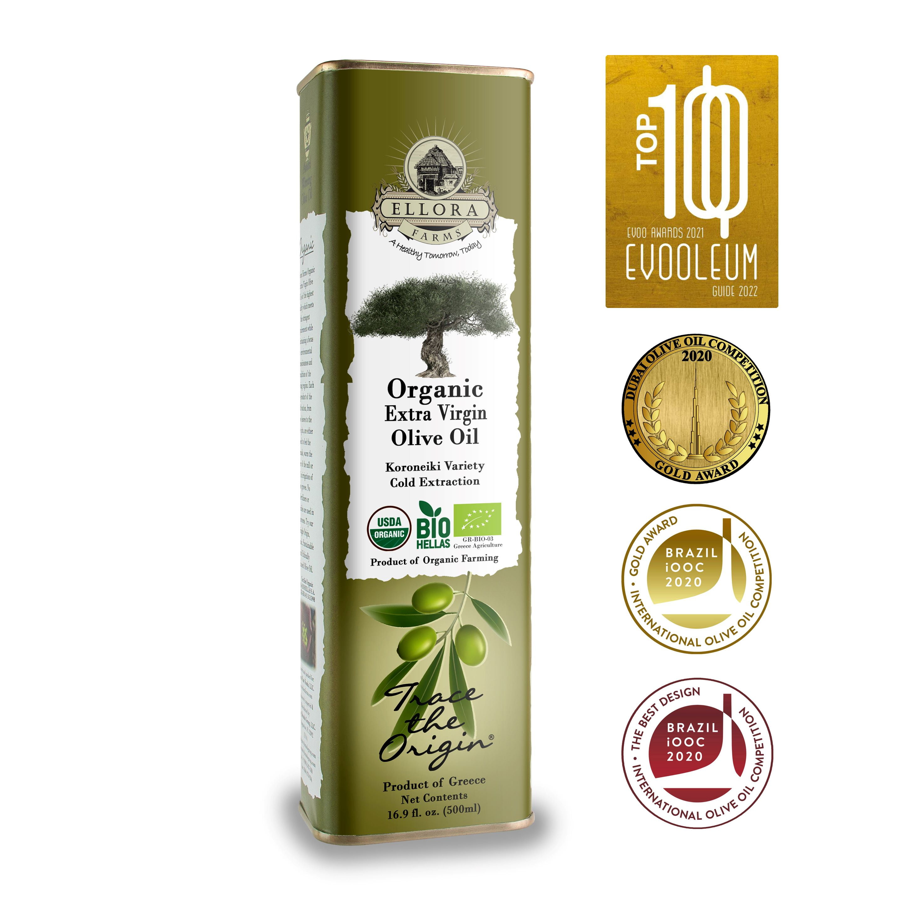 Ellora Farms, Single Origin Certified USDA Organic, Traceable Extra ...