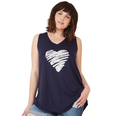 Ellos Women's Long Sleeveless Tank Top - Walmart.com