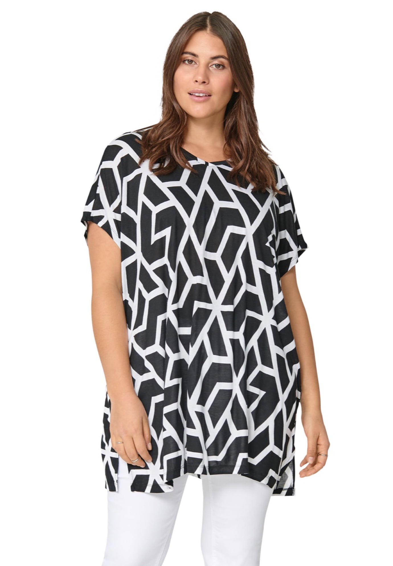 Ellos Women's Oversized Tunic Tunic - Walmart.com