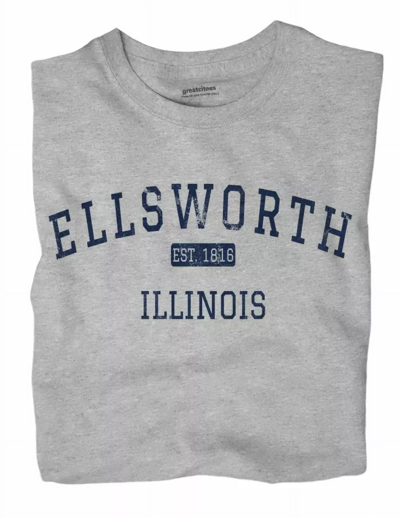 Ellsworth Illinois IL T-Shirt EST - Walmart.com