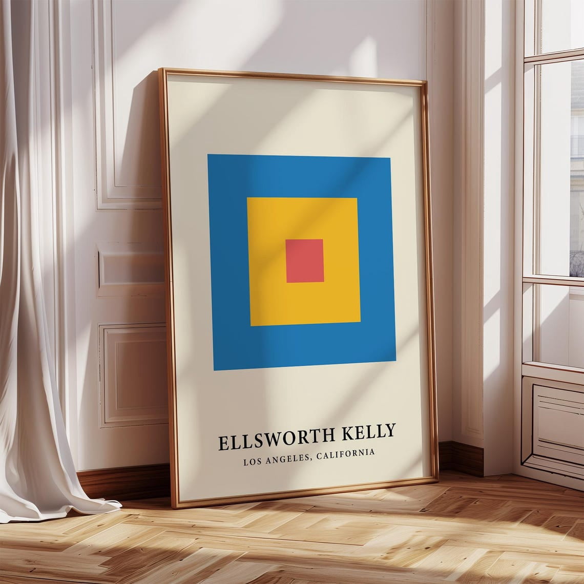 Ellsworth Kelly Colour Block Poster For Modern Living Room Wall Art ...