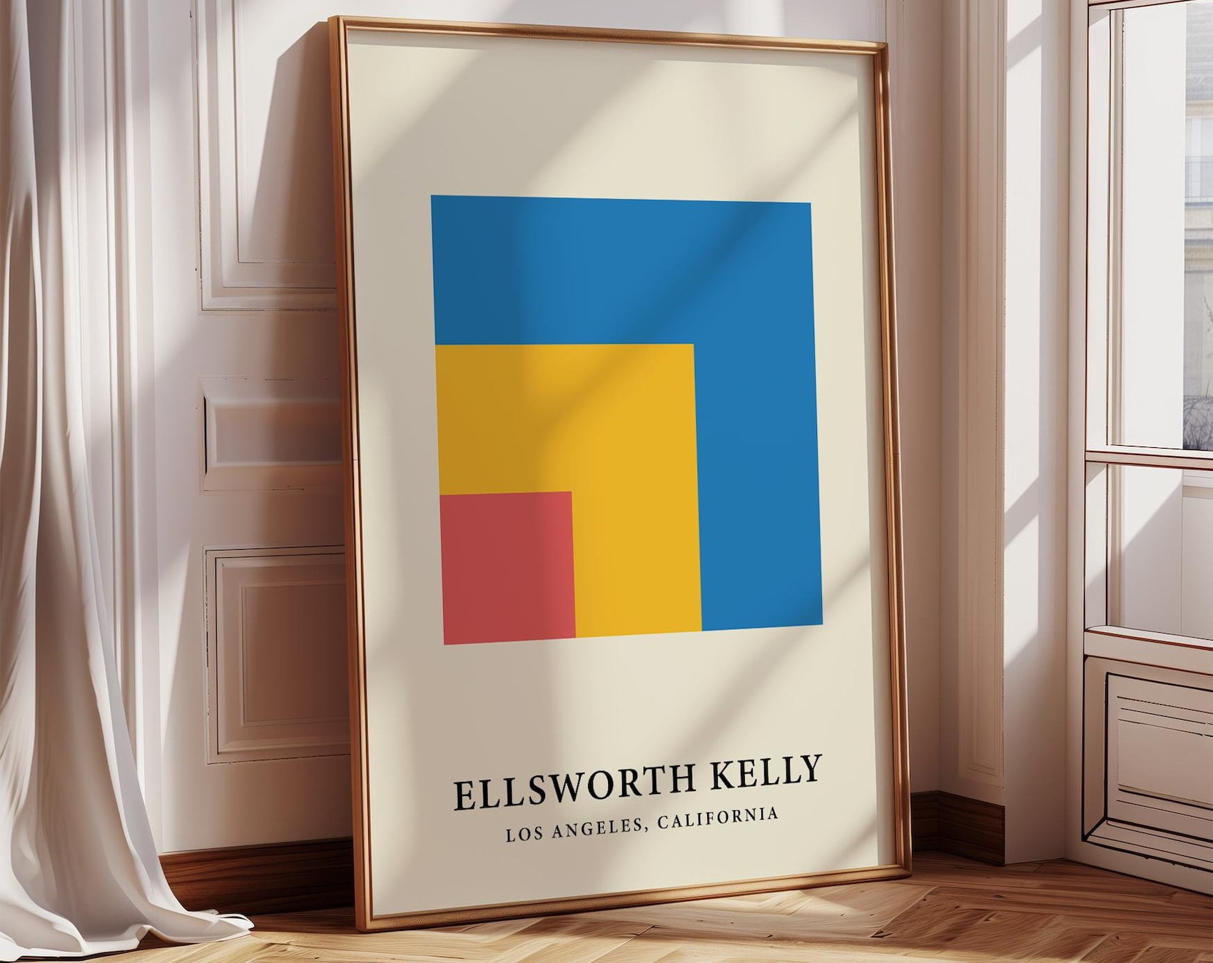 Ellsworth Kelly Primary Colours Print | Red Yellow Blue Color Poster ...
