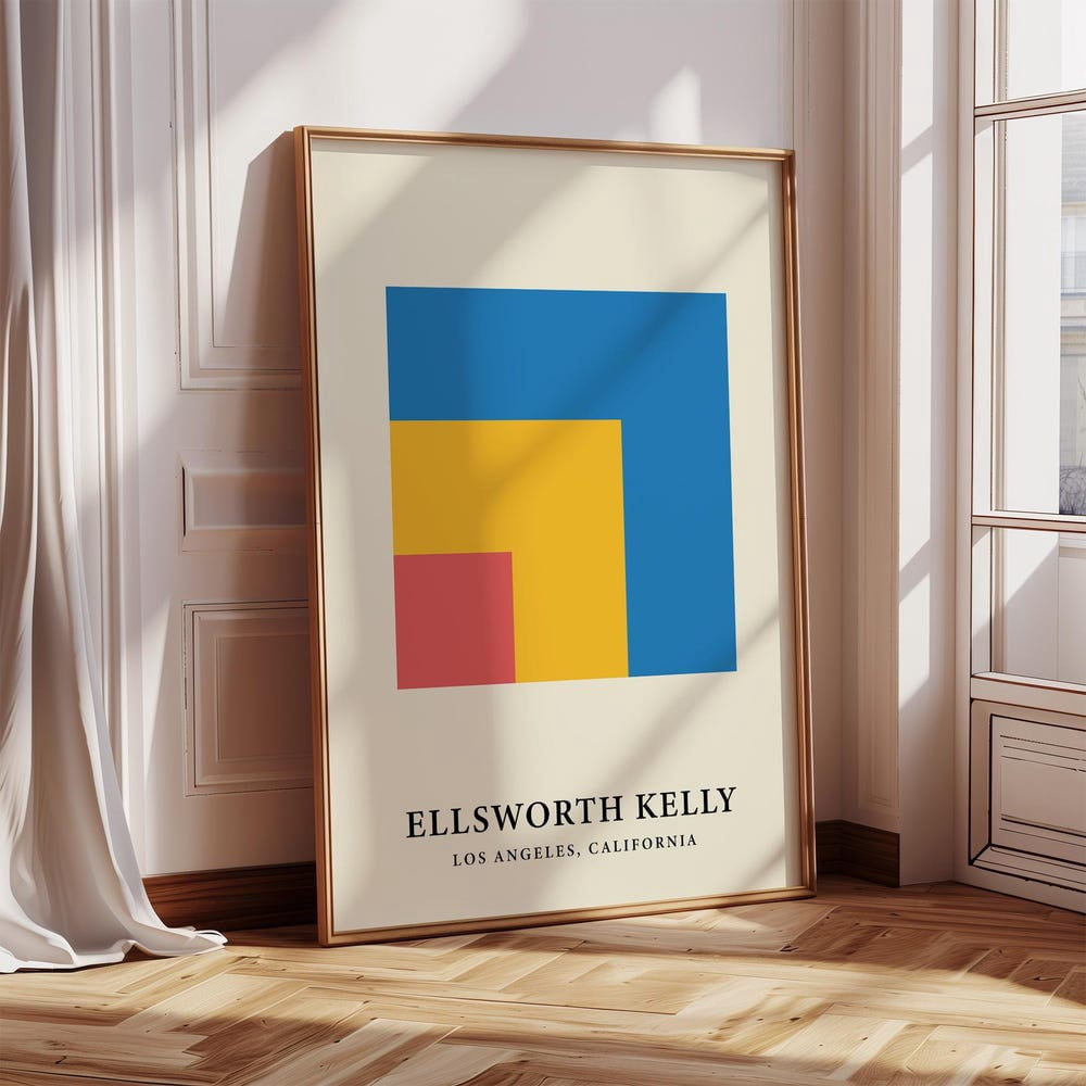 Ellsworth Kelly Primary Colours Print, Red Yellow Blue Color Poster ...