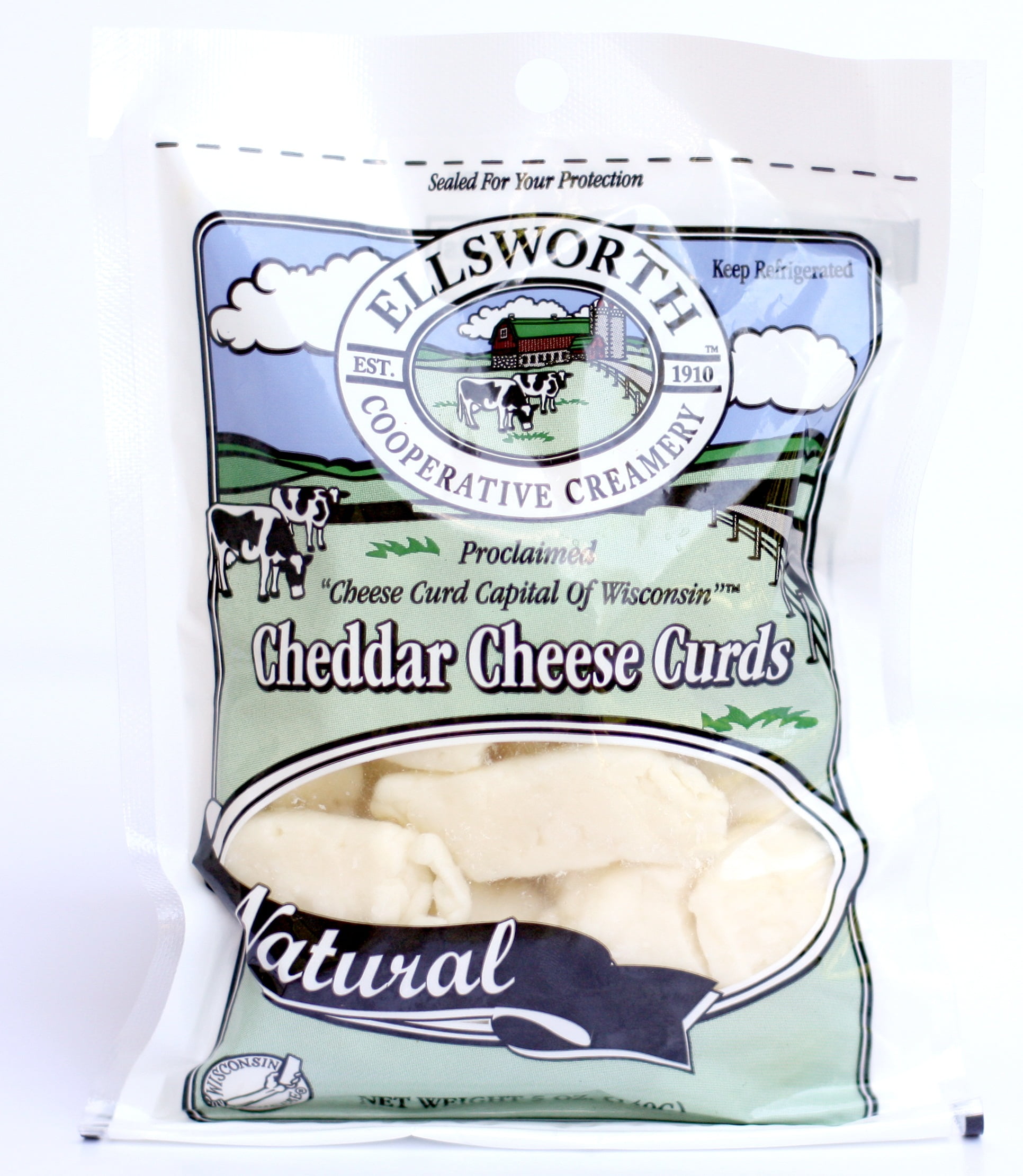 Ellsworth Natural White Cheddar Cheese Curd, 5 Ounce -- 12 per case ...