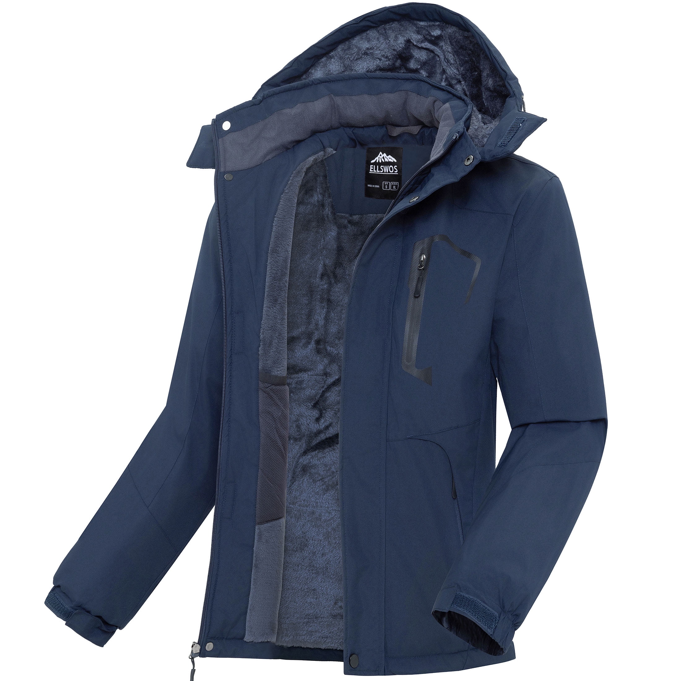 Ellswos-Sports Men's Winter Ski Jacket Waterproof Snow Coats Snowboard ...