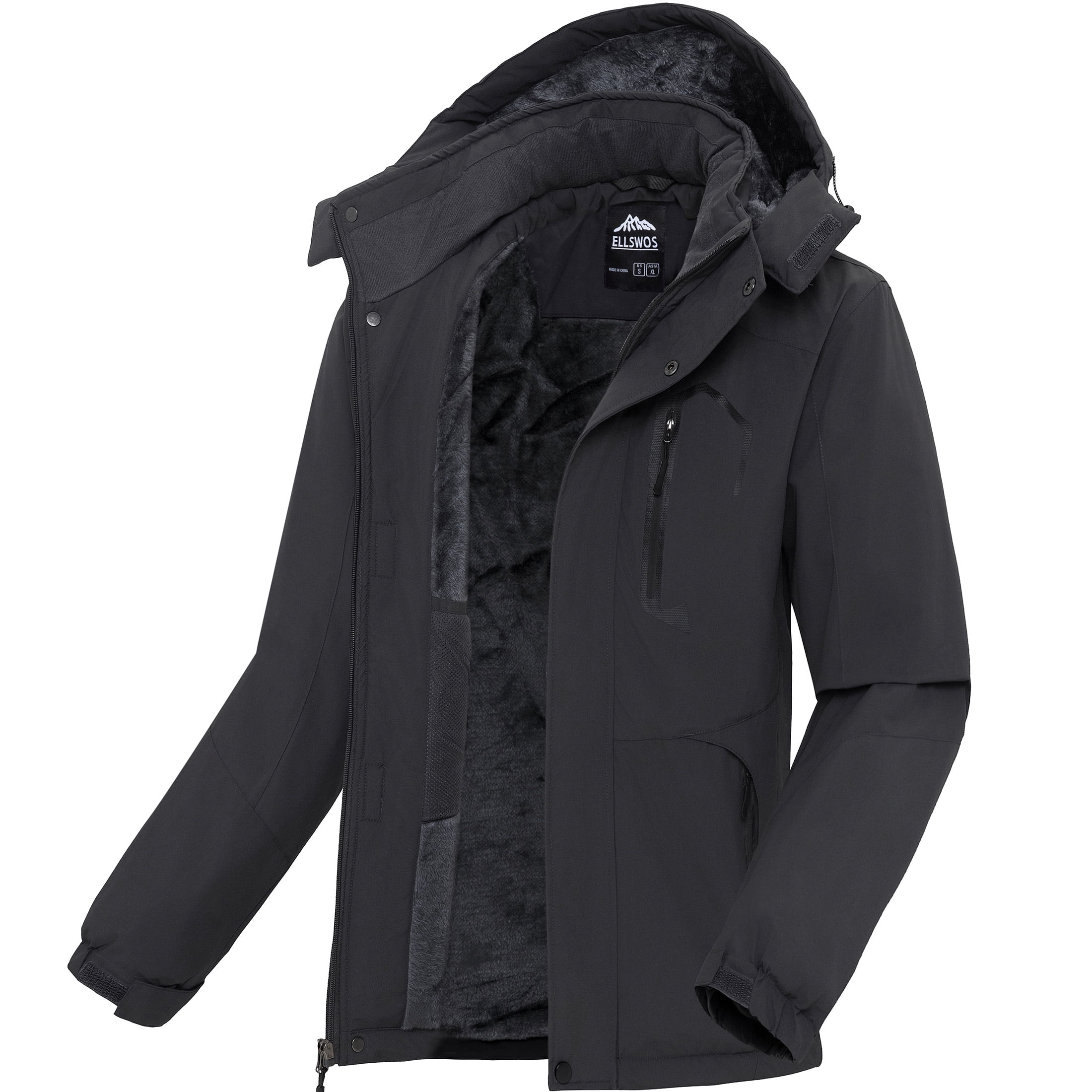 Ellswos-Sports Men's Winter Ski Jacket Waterproof Snow Coats Snowboard ...