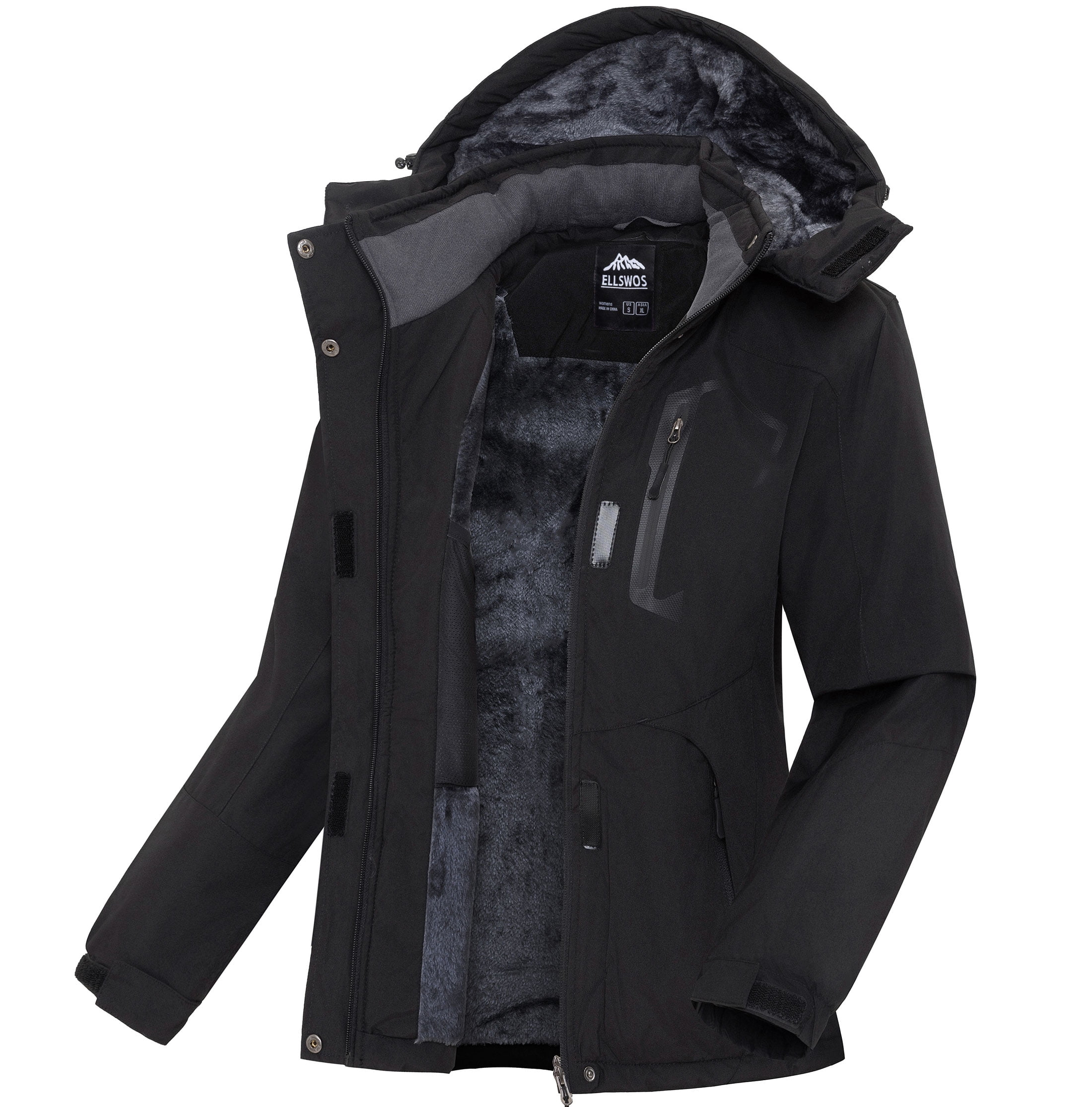 Ellswos-Sports Women's Winter Ski Jacket Waterproof Snow Coats ...