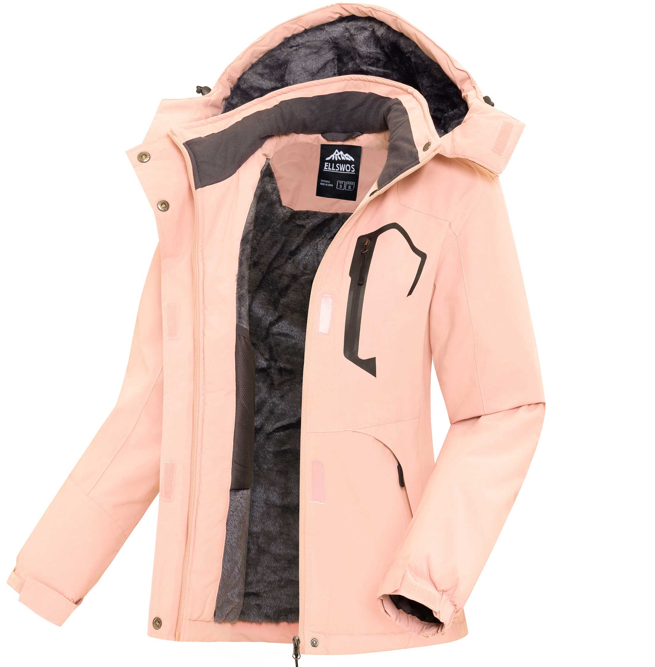 Ellswos-Sports Women's Winter Ski Jacket Waterproof Snow Coats ...