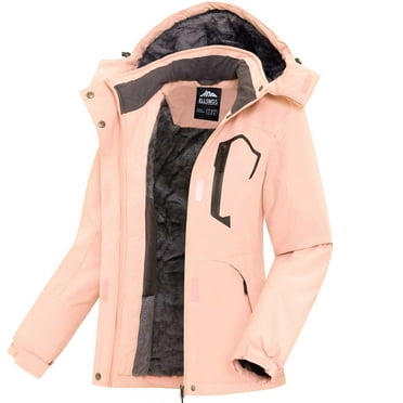 Aboser Women's 3-in-1 Winter Ski Jacket with Detachable Hood Waterproof ...