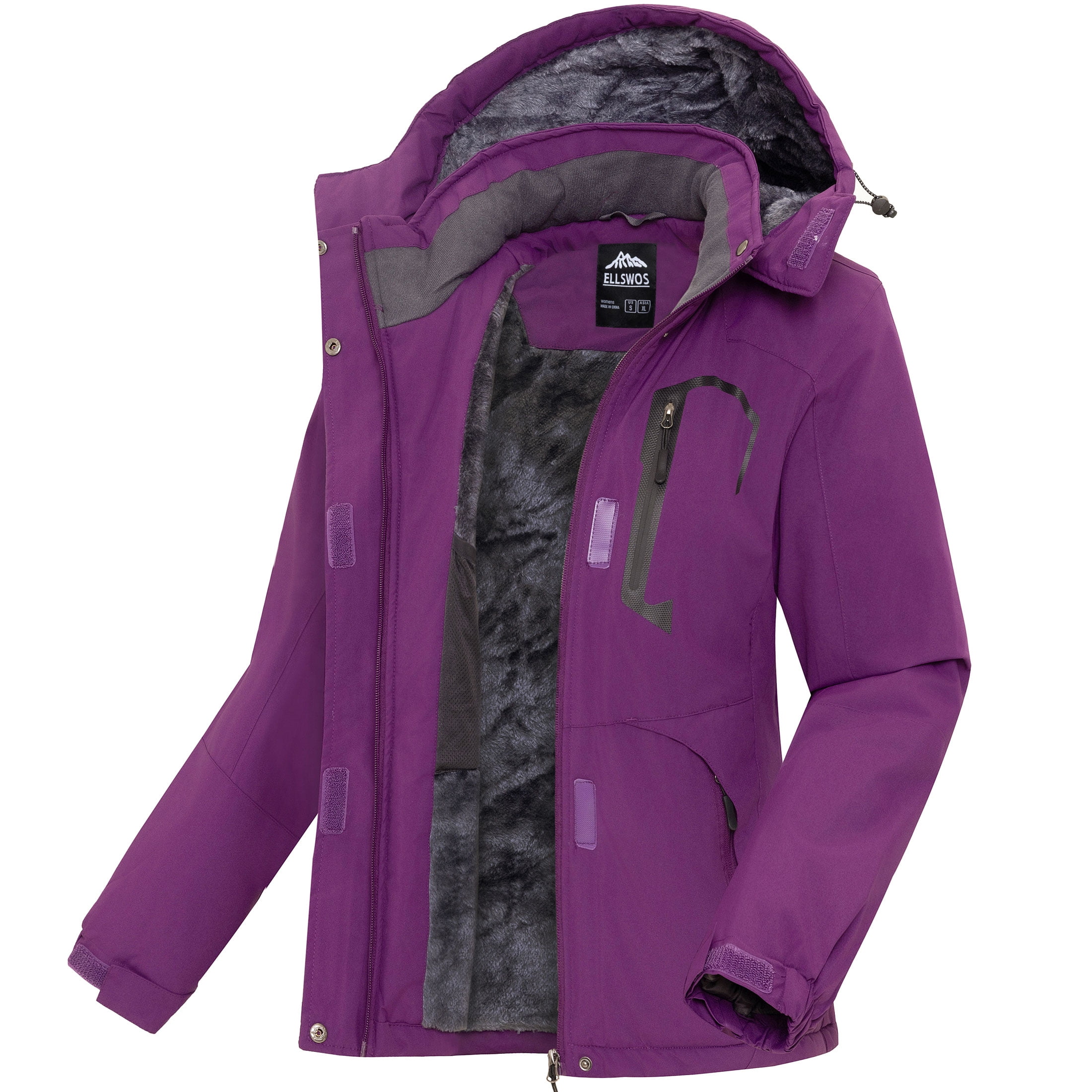 Ellswos-Sports Women's Winter Ski Jacket Waterproof Snow Coats ...