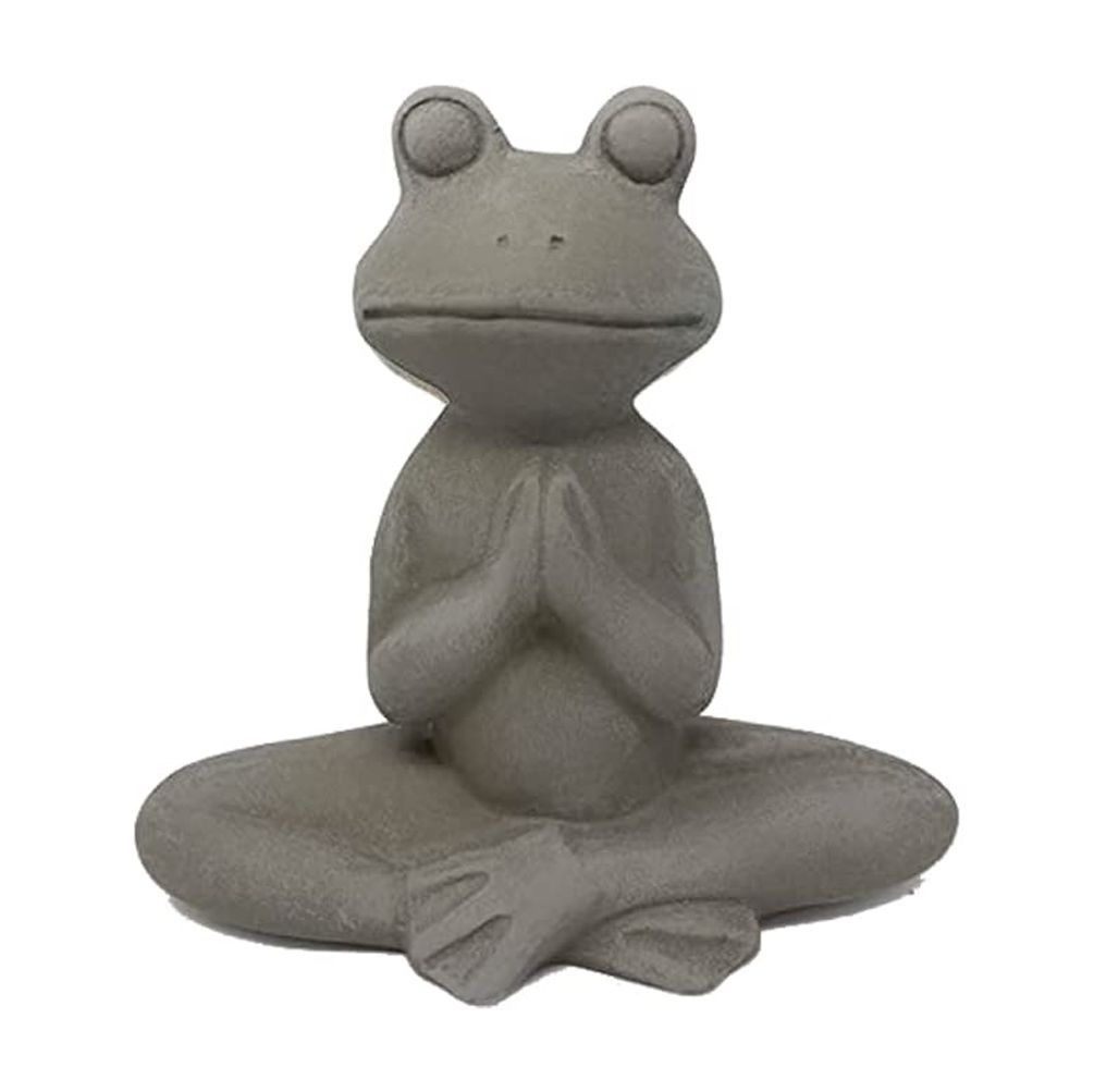 Elly DÃ©cor 8.5 Inch Ceramic Zen Meditating Frog Statue,Yoga Toad ...