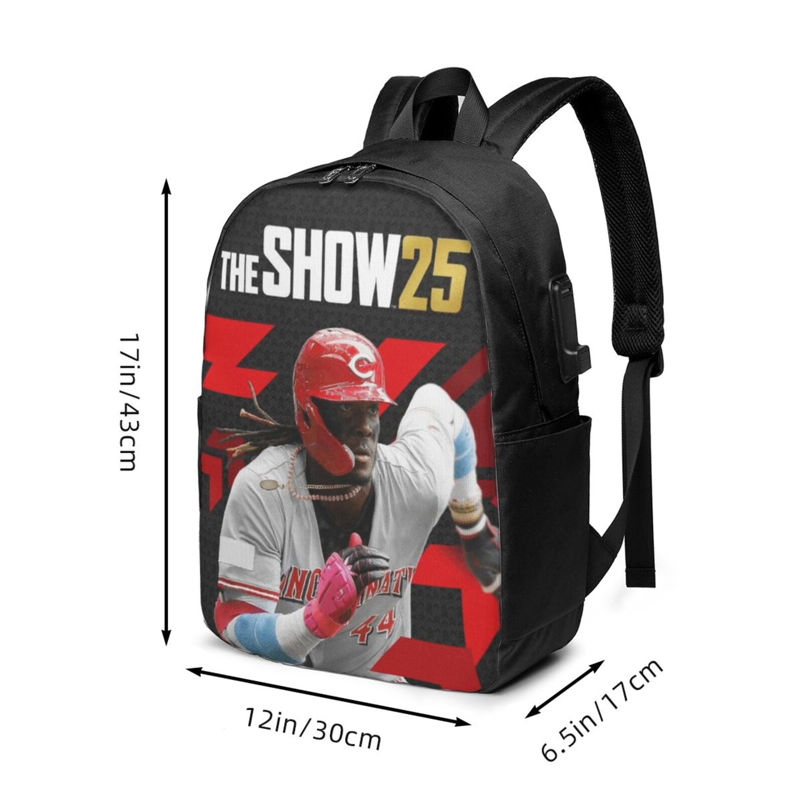 Elly De La Cruz 2025 Baseball-Themed Backpack for Students - 17" Laptop ...
