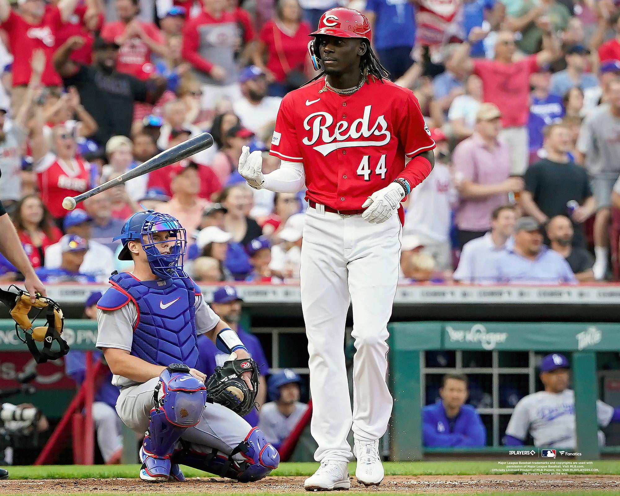 Elly De La Cruz Cincinnati Reds Unsigned Bat Flip Photograph - Walmart.com
