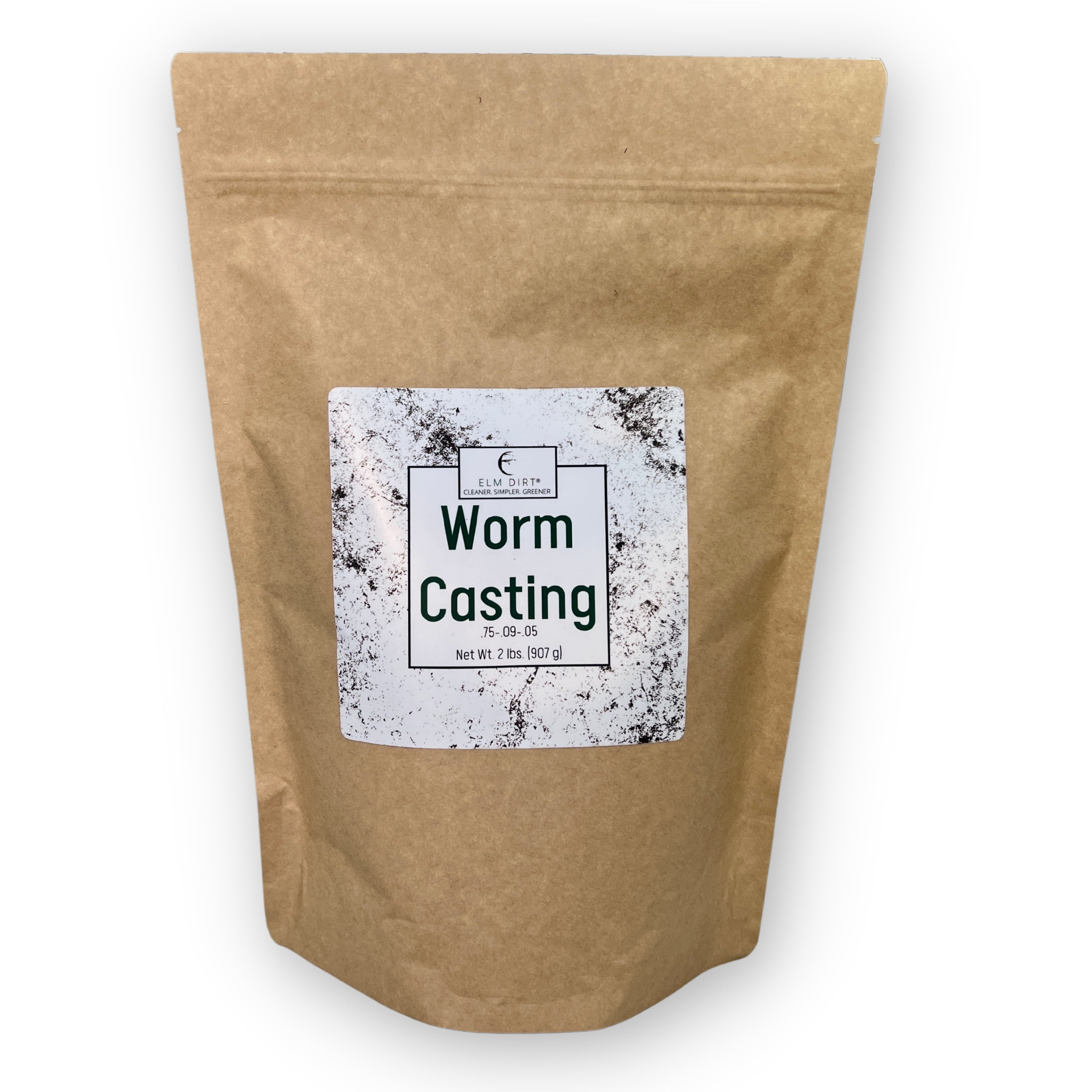 Elm Dirt Worm Castings, 2 lbs, Nutrient-Rich Soil Amendment, Microbe ...