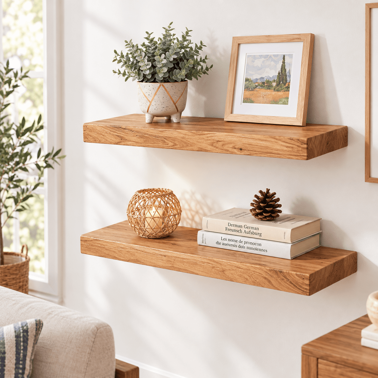 Elm Floating Shelves For Wall - 20